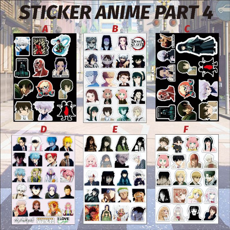 Jual Sticker Anime Sticker Bundle Stiker Pack Anime Stiker Laptop ...