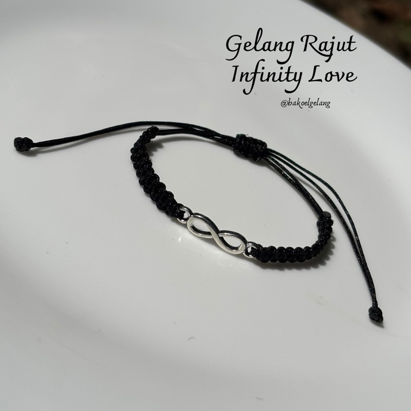 Jual Gelang Infinity Simbol Cinta Abadi Charm Kecil Anti Karat Tali ...