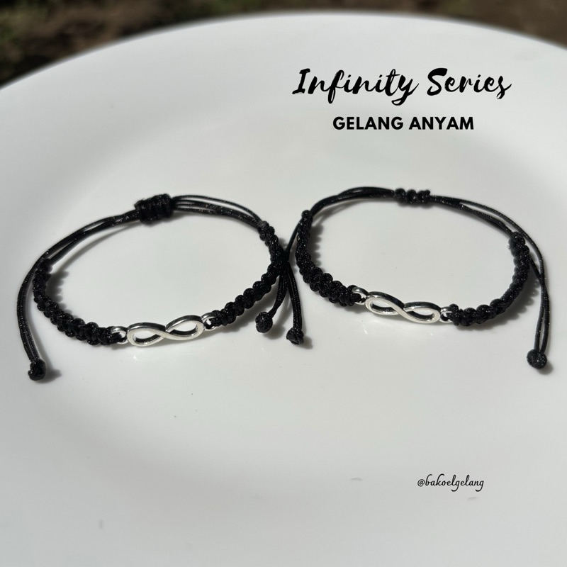 Jual Gelang Couple Sepasang/2pcs Infinity Series Rajut Anyam Tali ...