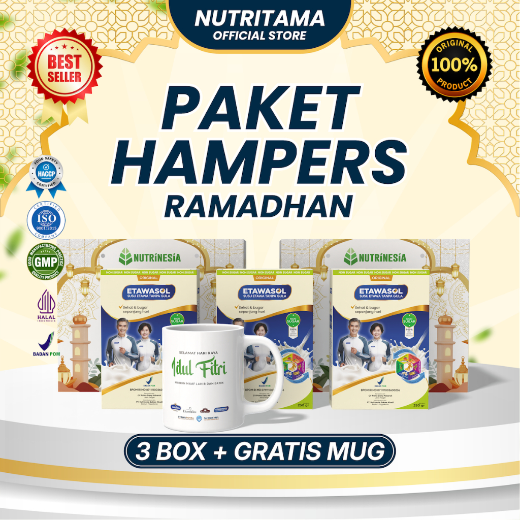 Jual Hampers Lebaran Paket Bundle Susu Etawasol 3 Box + Mug Box ...