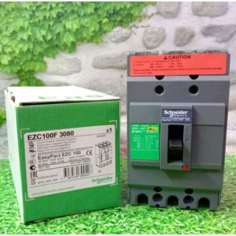 Jual Mccb schnaider schneider 80a 3 phase // mccb 80a EZC SCHNAIDER | Shopee Indonesia