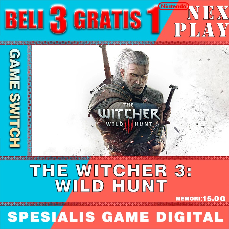 Jual The Witcher 3: Wild Hunt Nintendo Switch Digital Game （BELI 3 GRATIS 1) | Shopee Indonesia
