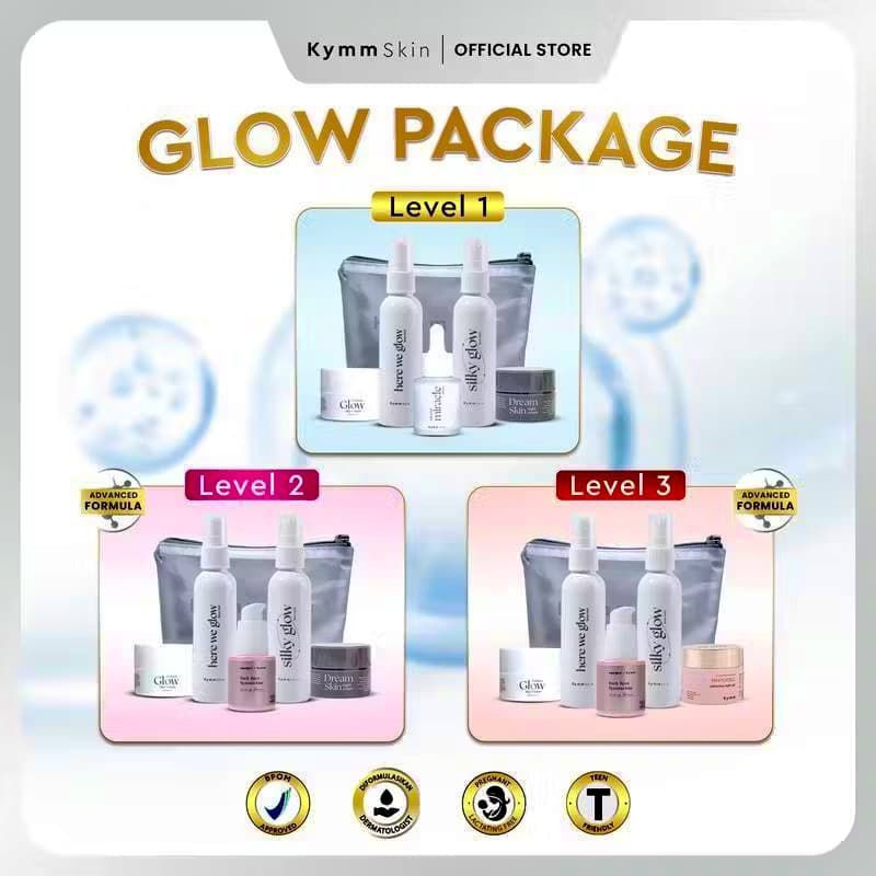 Jual Kymm Skin Glow Package Series level 1/2/3 Original BPOM | Shopee ...