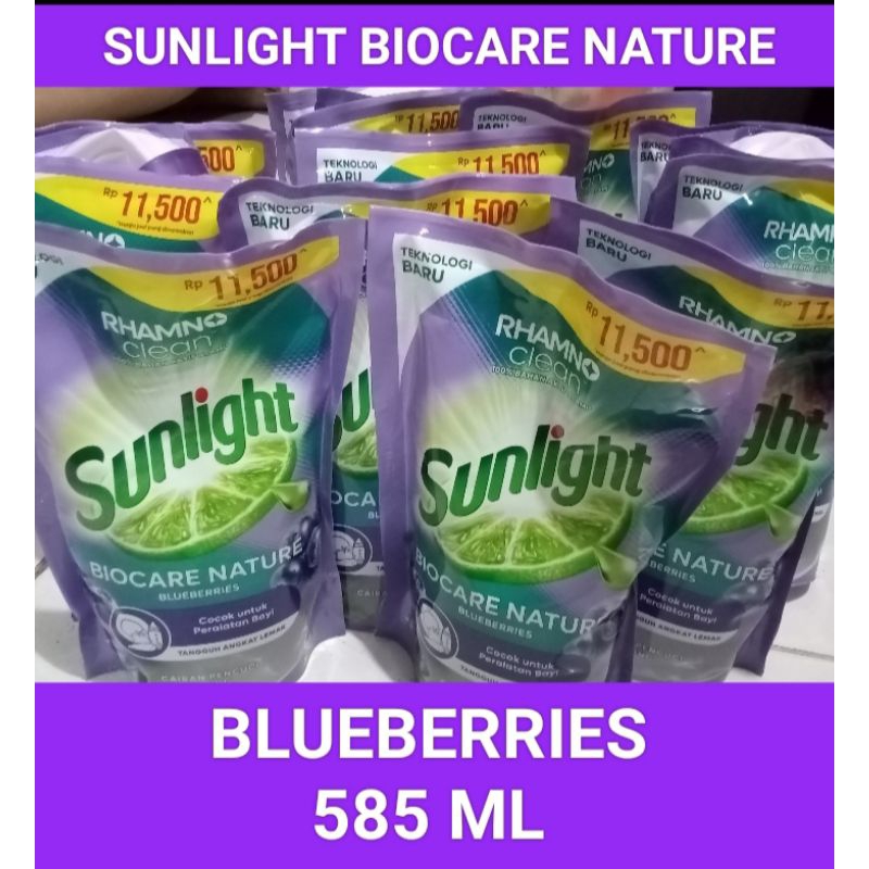 Jual Sunlight BIOCARE Nature Sabun Cuci Piring Blueberries 585 ml ...