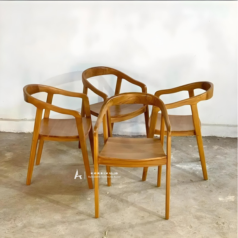 Jual kursi selly kursi cafe seli kursi makan sely kursi jati minimalis | Shopee Indonesia