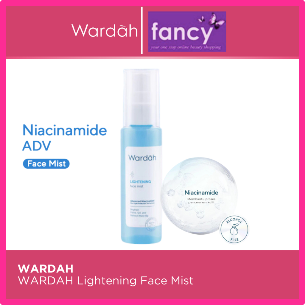 Jual Wardah Lightening Face Mist 60ml - Spray 3-in-1Untuk Primer ...