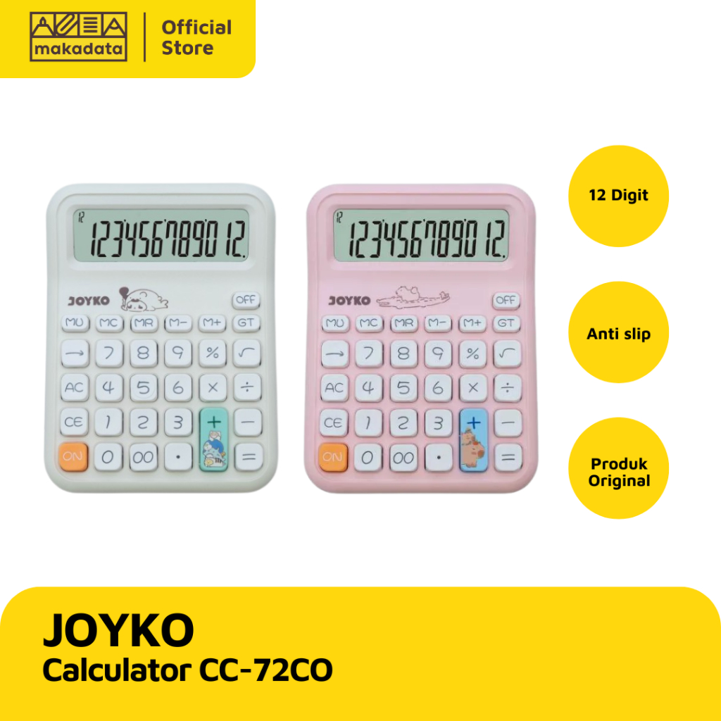 Jual CALCULATOR / KALKULATOR JOYKO CC-72CO (1 PCS) MURAH | Shopee Indonesia