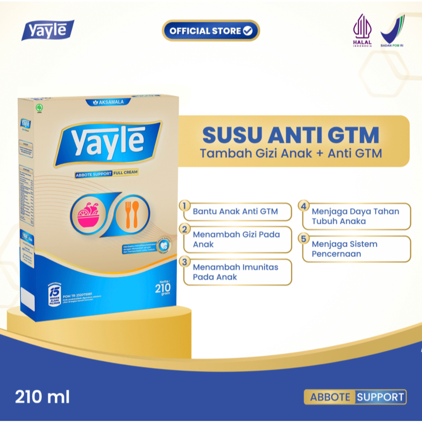 Jual Yayle Susu Full Cream Abbote 210 Gram || Menambah Nafsu Makan ...