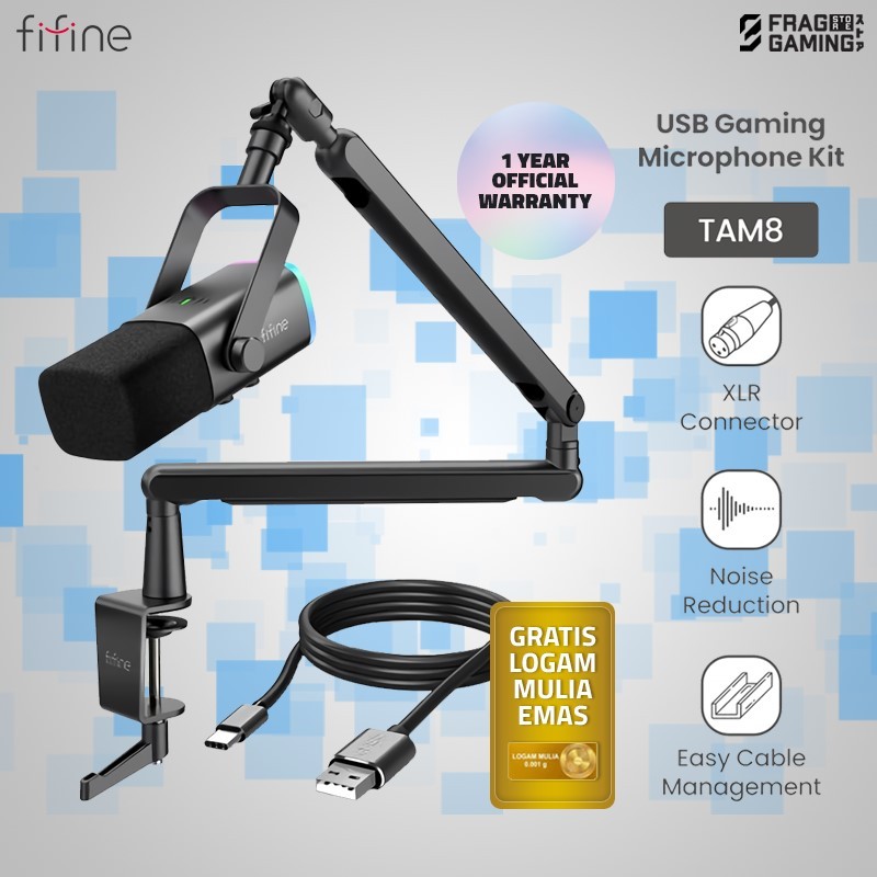 Jual Fifine TAM8 / TAM-8 USB Microphone for Live Recording Studio ...