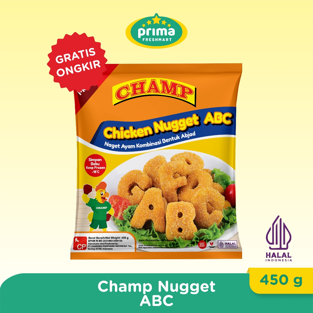 Jual Champ Nugget Abc Kombinasi 450 Gr | Shopee Indonesia