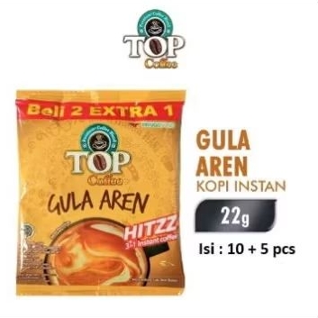 Jual TOP KOPI GULA AREN 22GRAM RENTENG (15pcs) | Shopee Indonesia