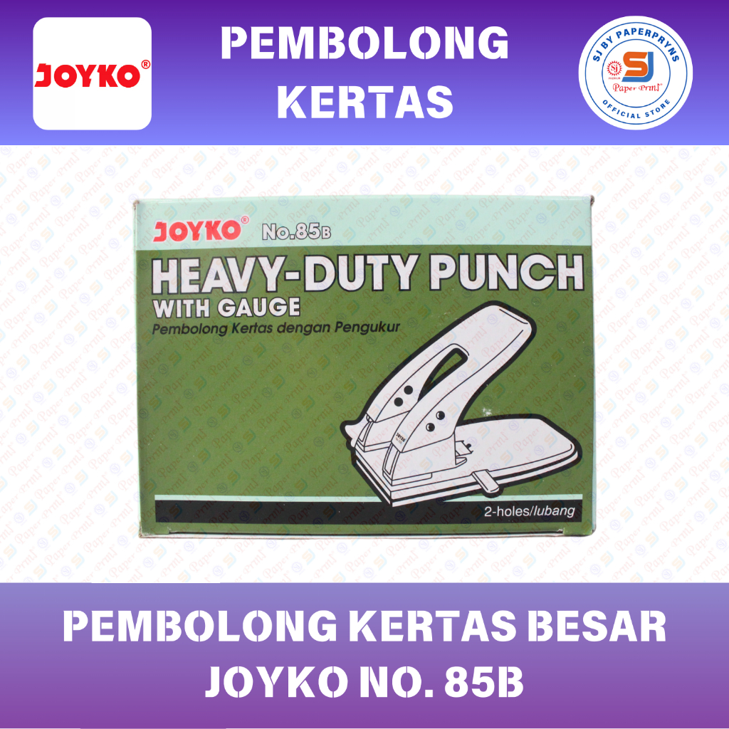 Jual PEMBOLONG KERTAS / HOLE PUNCH / PERFORATOR BESAR JOYKO NO. 85B ...