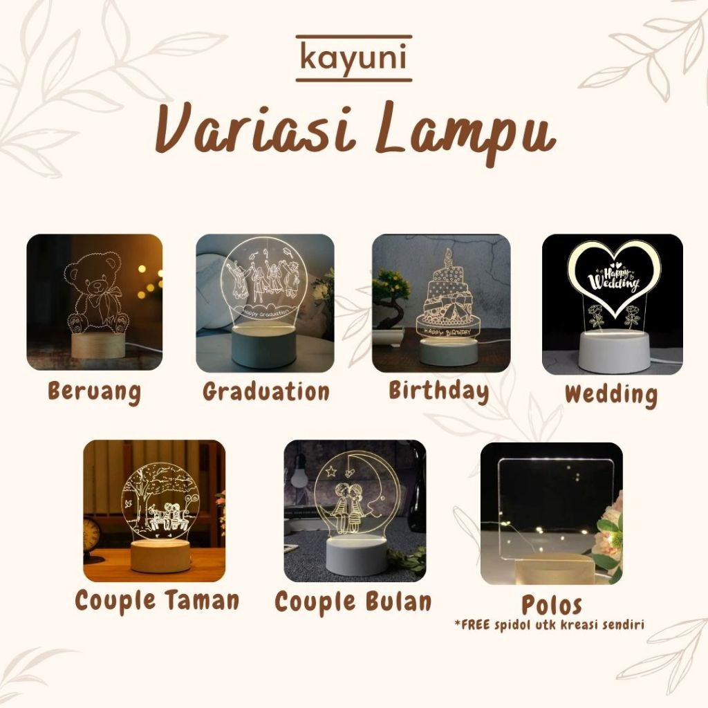 Jual Lampu Hias Aklirik / Lampu Tidur Estetik / Lampu LED / Lampu ...