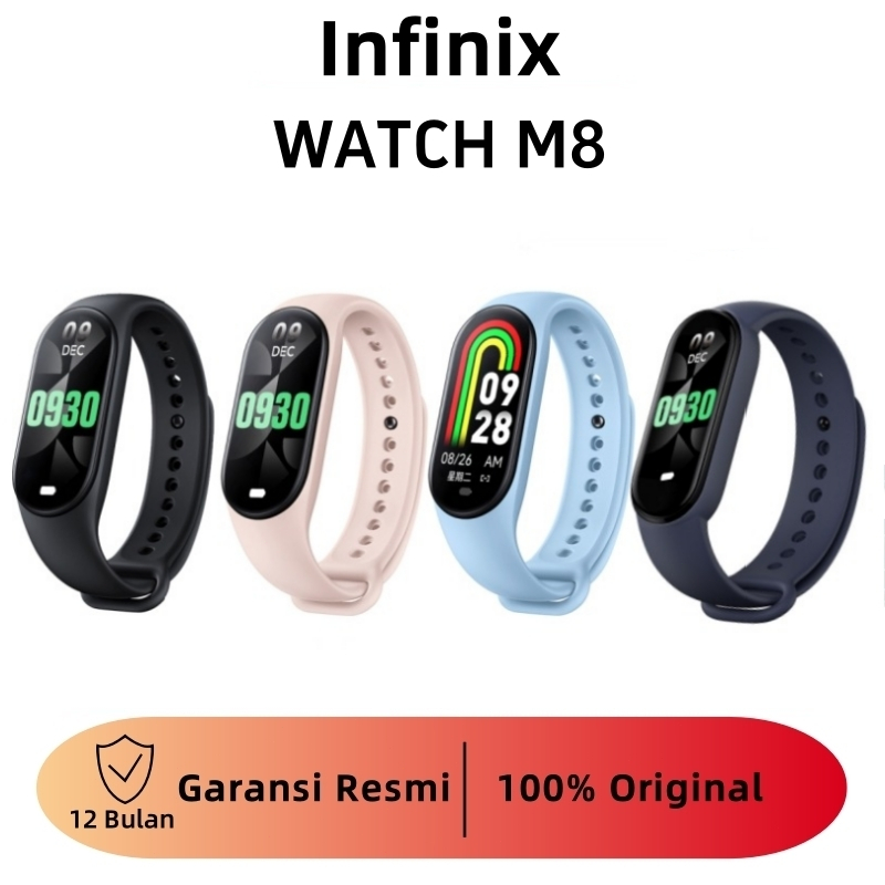 Jual 100% ORI Infinix M8 jam tangan Smartwatch M Band 8 NEW Smartband 8 jam tangan smartwatch ...