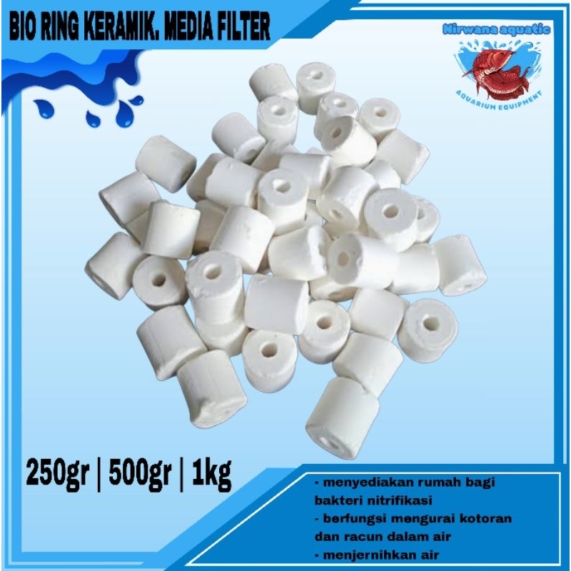 Jual BIO RING / BIO KERAMIK MEDIA FILTER BIOLOGIS. 250gr | 500gr ...