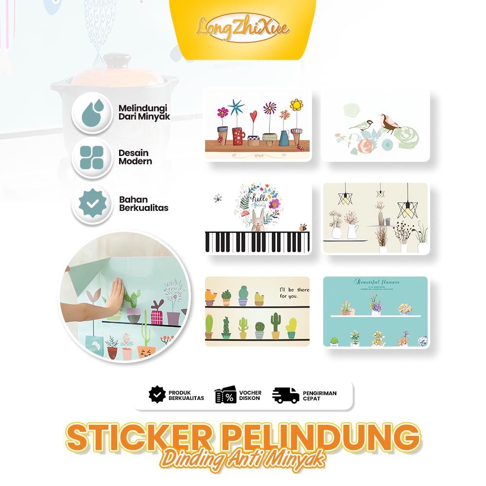 Jual Kertas dinding berperekat dapur tahan api, tahan asap tahan minyak ...