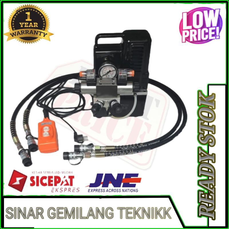 Jual 2L Electric Double Acting Hydraulic Pump 700 bar QQ-700-2 BARTON Pompa Hidrolik Listrik 2 ...