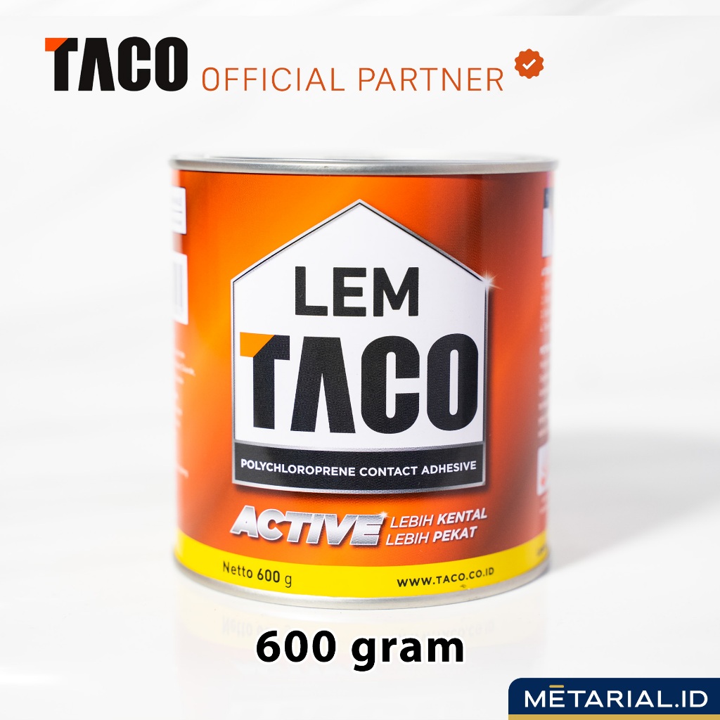 Jual LEM TACO ACTIVE 600 Gram Serba Guna | Lem Kuning HPL | Lantai ...