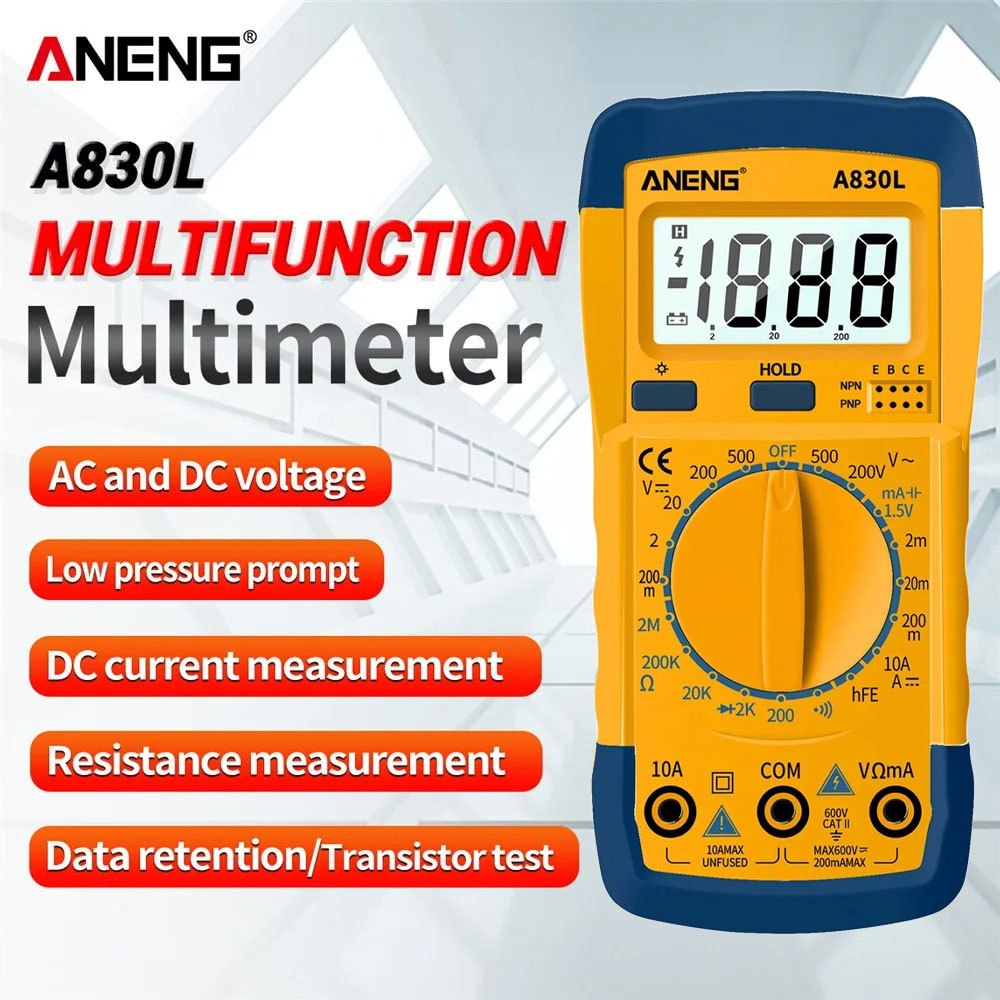Jual ANENG multitester digital multi meter alat test voltase ac dc ...