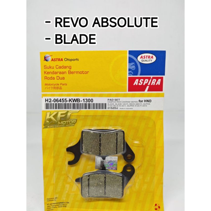 Jual DISCPAD DISPAD DEPAN REVO ABSOLUTE / BLADE / KWB / REVO ABS ...