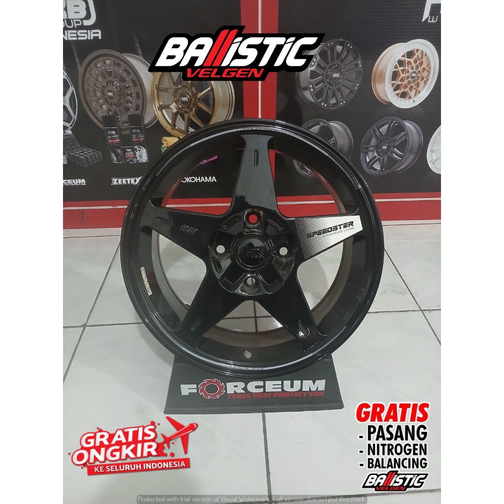 Jual Velg Racing HSR R16 Model Bintang Ring 16 Baut 4 x 100 PNP Untuk ...