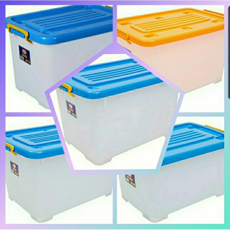 Jual Box Container Shinpo Besar Roda 70 82 95 130 150 liter / Container ...