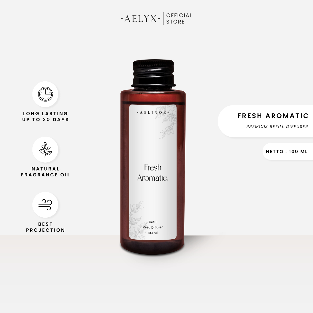 Jual Refill Reed Diffuser Aelinor Fresh Aromatic Isi Ulang Pengharum ...
