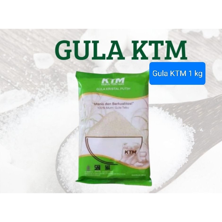 Jual Gula Pasir KTM Gula Kristal Kemasan 1Kg | Shopee Indonesia