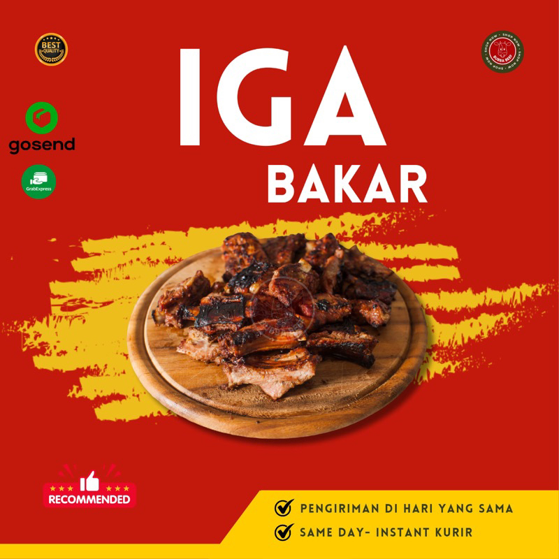 Jual (BISA INSTANT) Iga Bakar Frozen Siap Makan | Daging Iga Sapi Bumbu ...