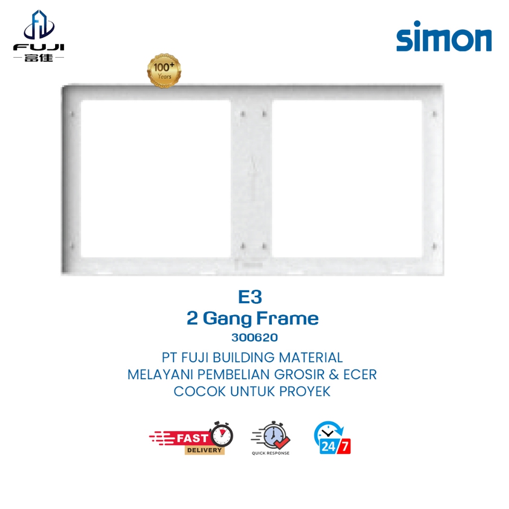 Jual Simon Frame Stop Kontak Dinding E3 2 Gang Frame Modern Minimalis ...