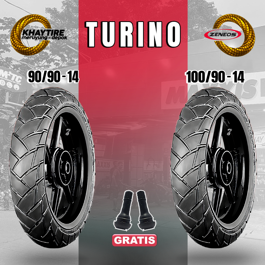 Jual Paket Ban Motor Matic Zeneos Turino 90/90 + 100/90 Ring 14 ...