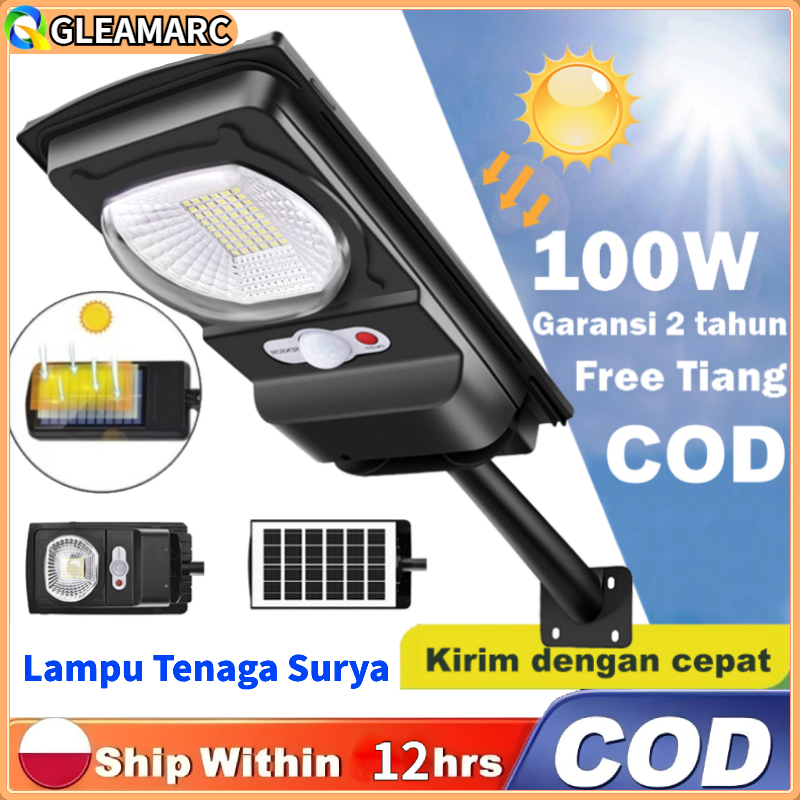 Jual GLEAMARC Lampu Tenaga Surya 100Watt Solar Cell Solar Panel ...