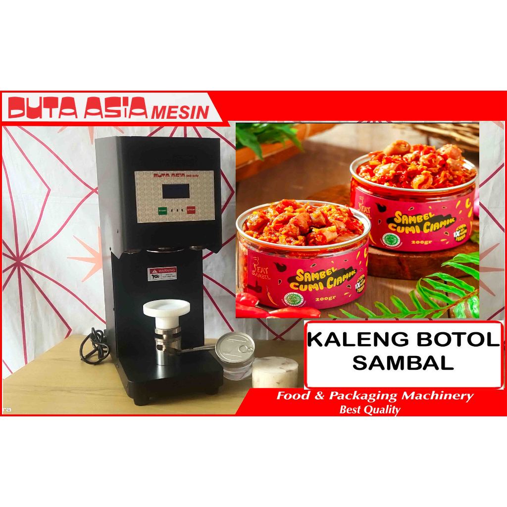 Jual MESIN SEGEL KALENG SAMBAL BOTOL EAT SAMBAL DAN OELEK | Shopee ...