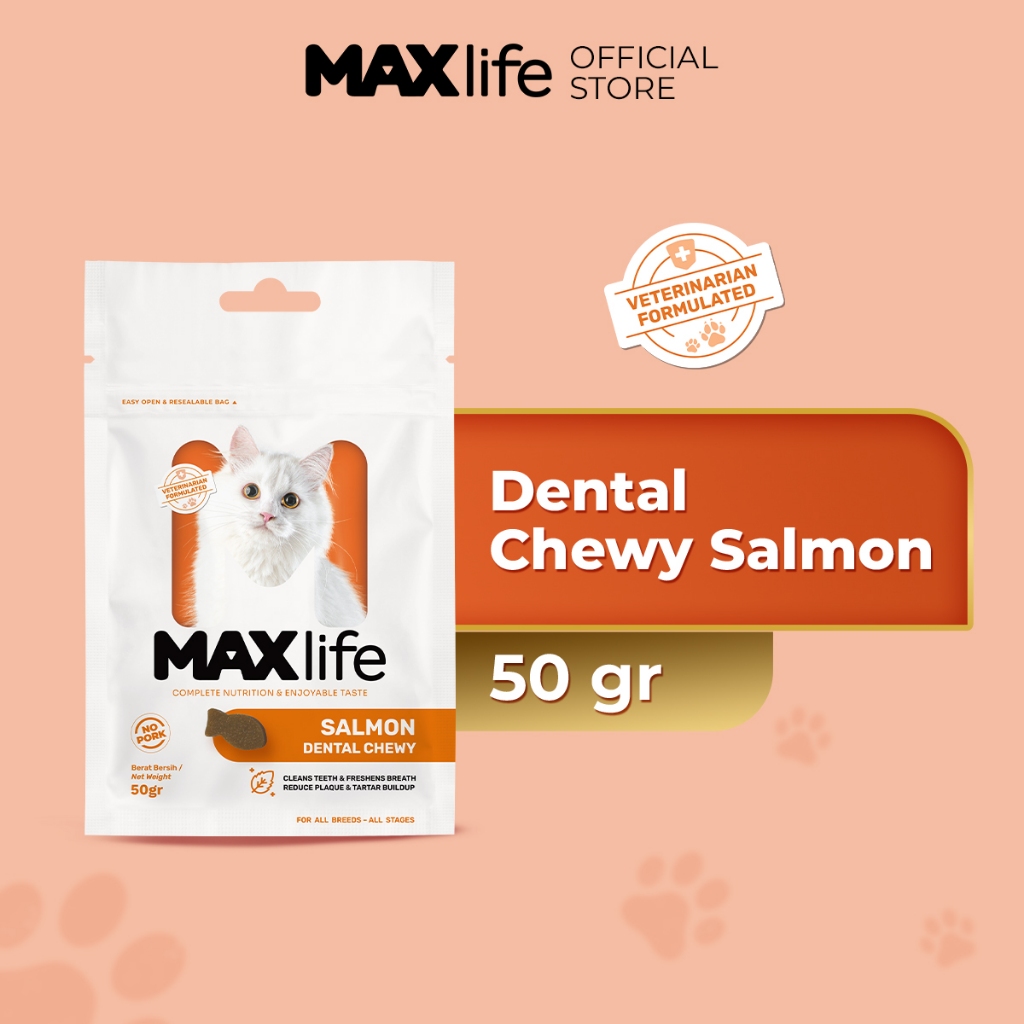 Jual MAXlife Dental Chewy Salmon 50gr | Shopee Indonesia