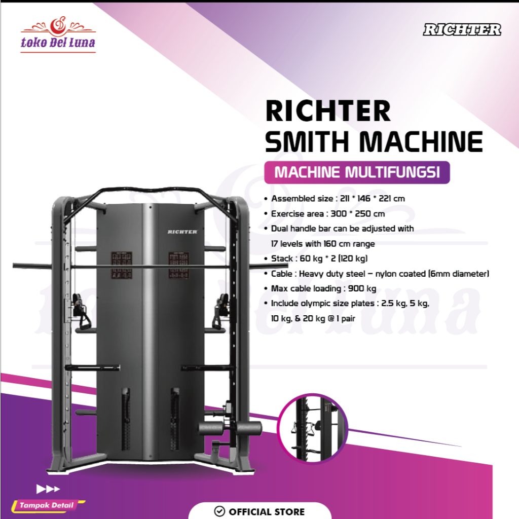 Jual Smith Machine Multifungsi RICHTER COMMERCIAL SMITH MACHINE ...
