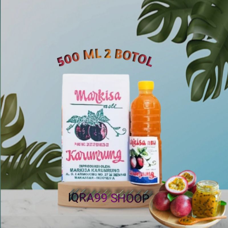 Jual Sirup Markisa Karunrung Asli 500 Ml @ 2botol | Shopee Indonesia
