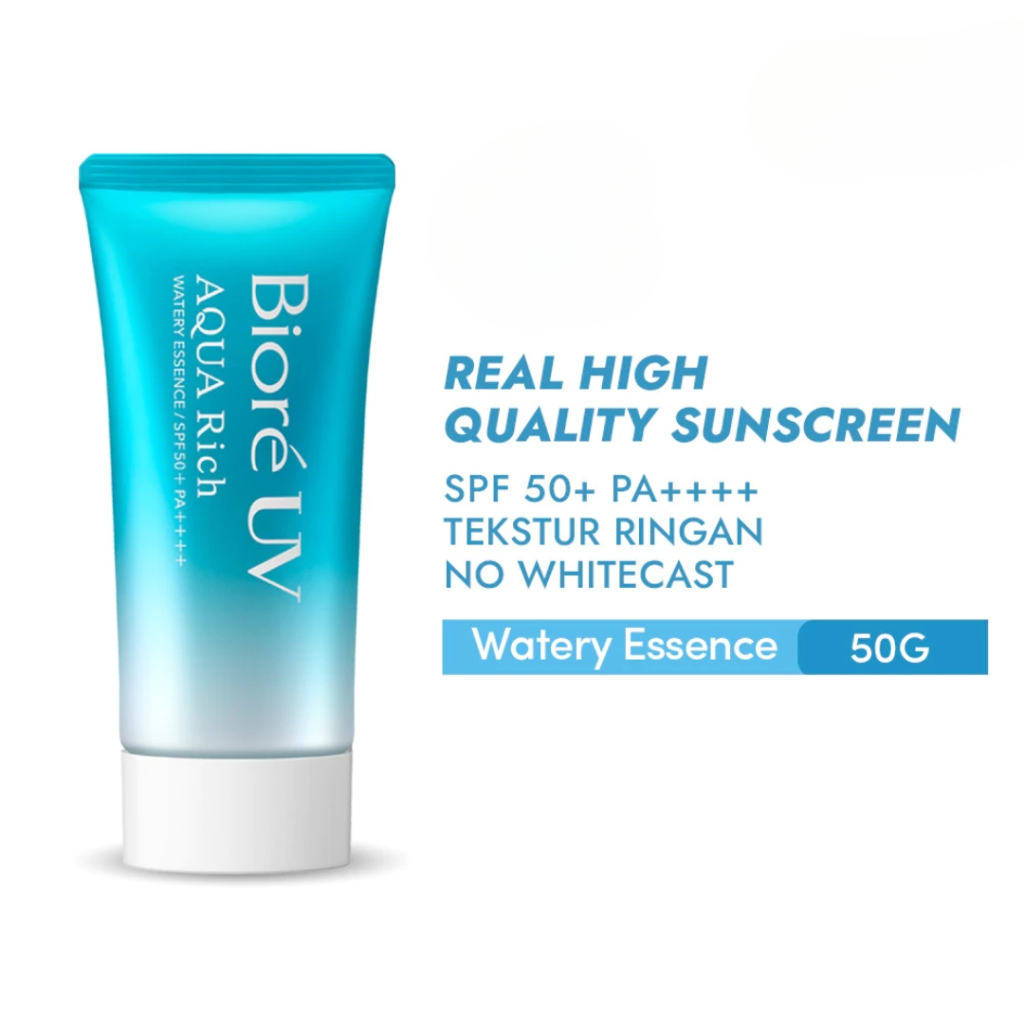Jual Biore UV Aqua Rich Watery Essence Sun screen Sunblock SPF 50 PA ...