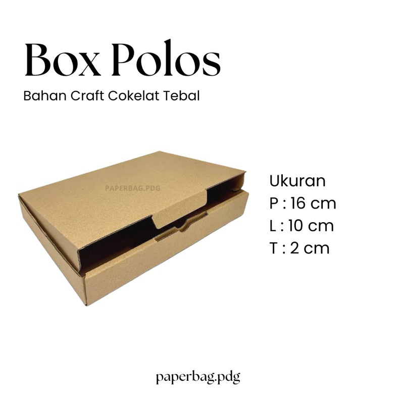 Jual Kardus box 16x10x2 cm | dusbox dus packing kardus box Die Cut ...