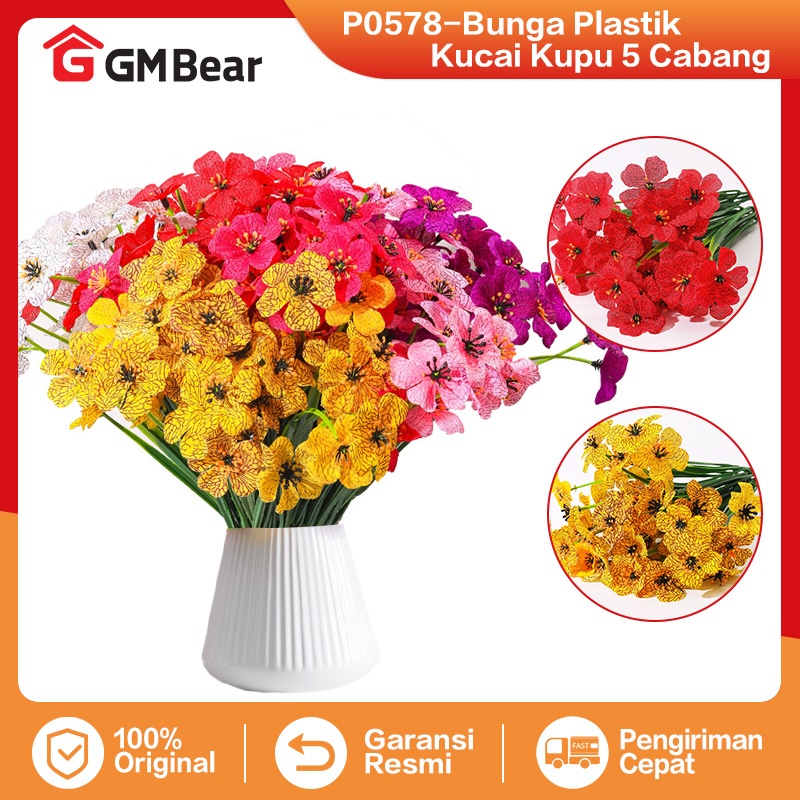 Jual GM Bear Bunga Kucai Kupu Artificial 5 Cabang P0578 - Bunga Kucai ...