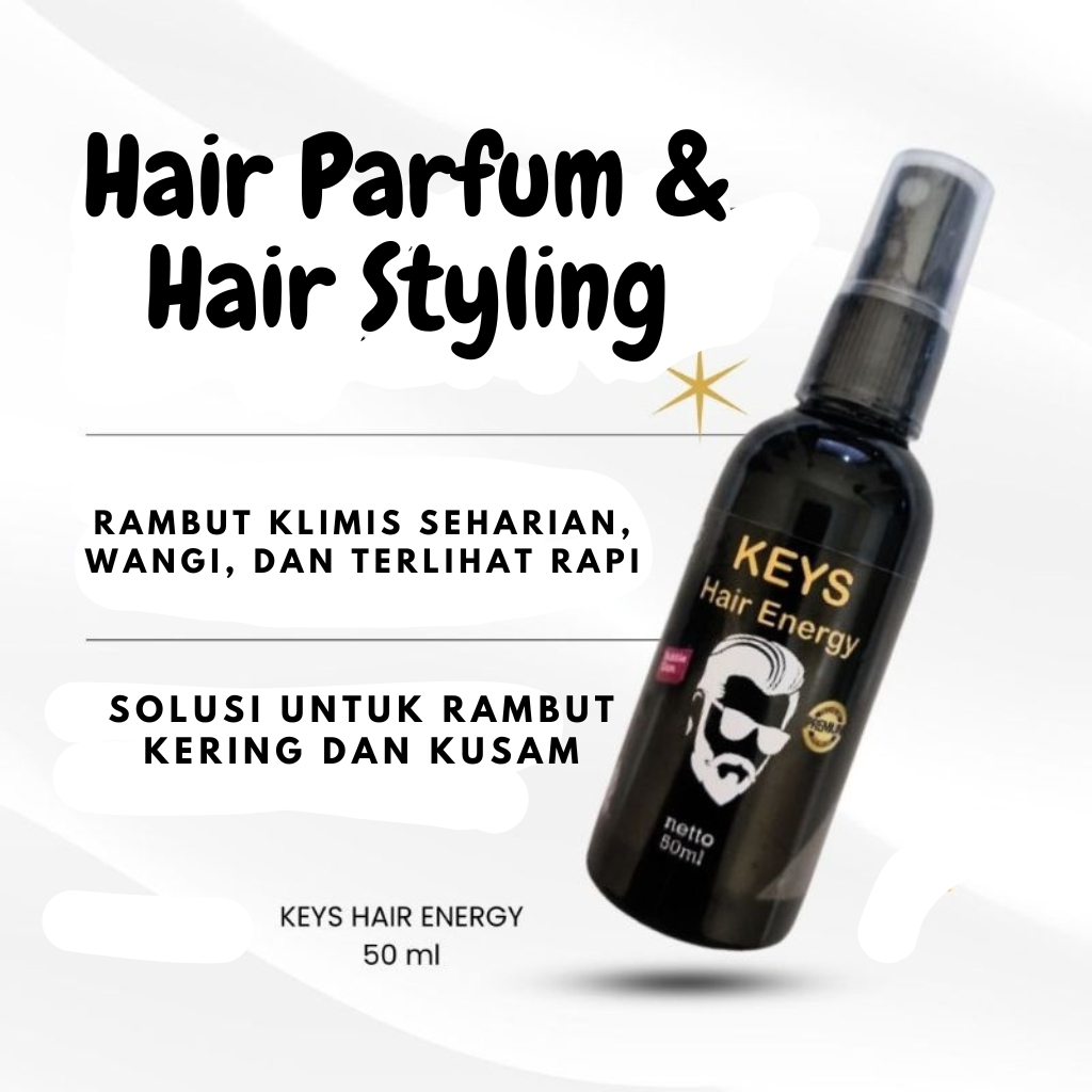 Jual Minyak Rambut Pria Keys Hair Energy 50 ml Solusi Untuk Rambut ...