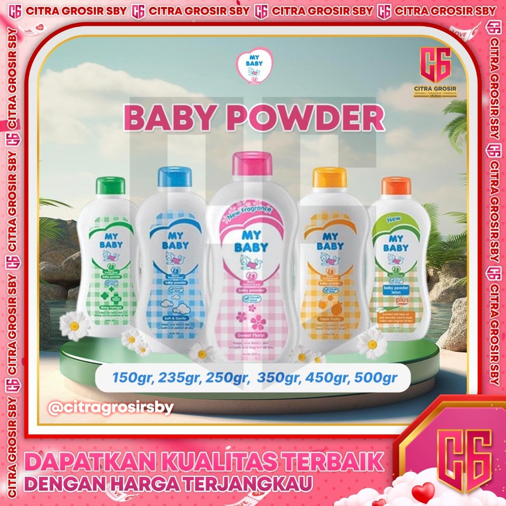 Jual MY BABY Powder Bedak Bayi All Varian || Bedak Tabur Bayi || Calm ...
