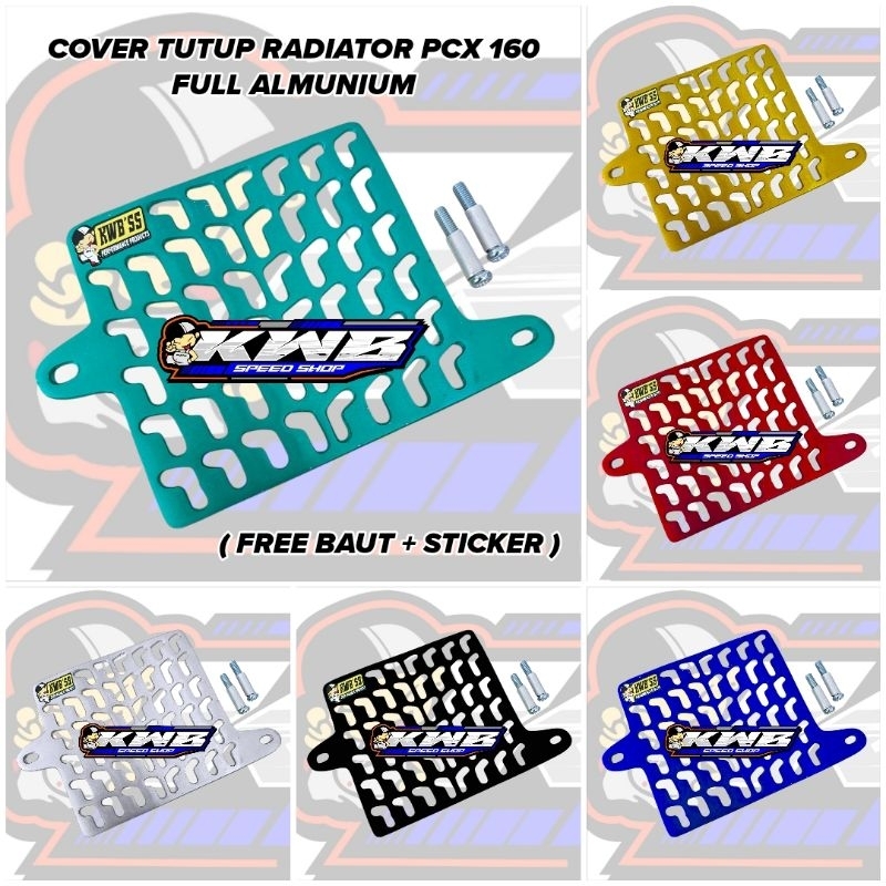 Jual Cover tutup radiator honda pcx 160 full almunium ( free baut ...