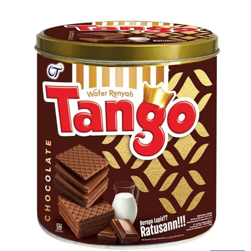Jual TANGO WAFER COKLAT KALENG 240GR | Shopee Indonesia