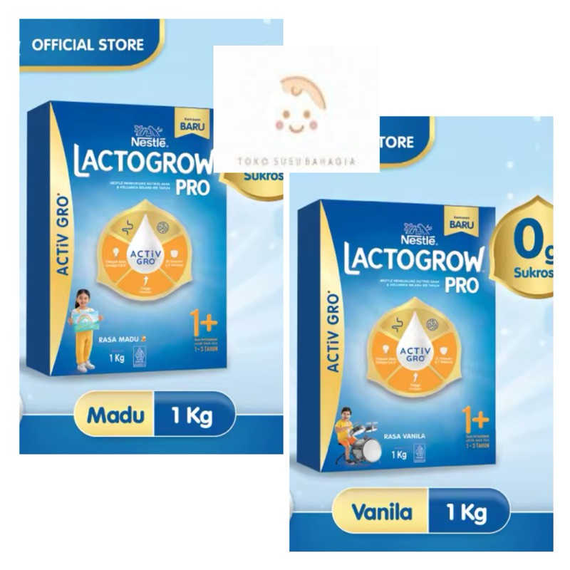 Jual Lactogrow Pro 1+ Active Madu dan Vanilla 1 Kg | Shopee Indonesia