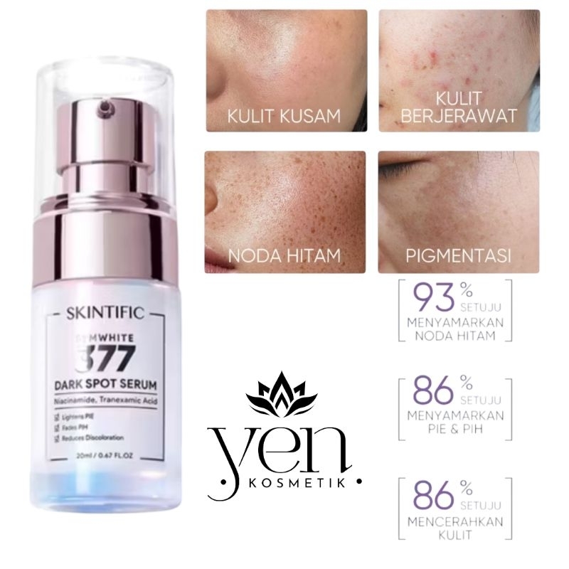 Jual SKINTIFIK SYMWHITE 337 DARK SPOT SERUM 20ML BRINGHT ANTI , ANGING BLACKHEADS AND ANTI DARK ...