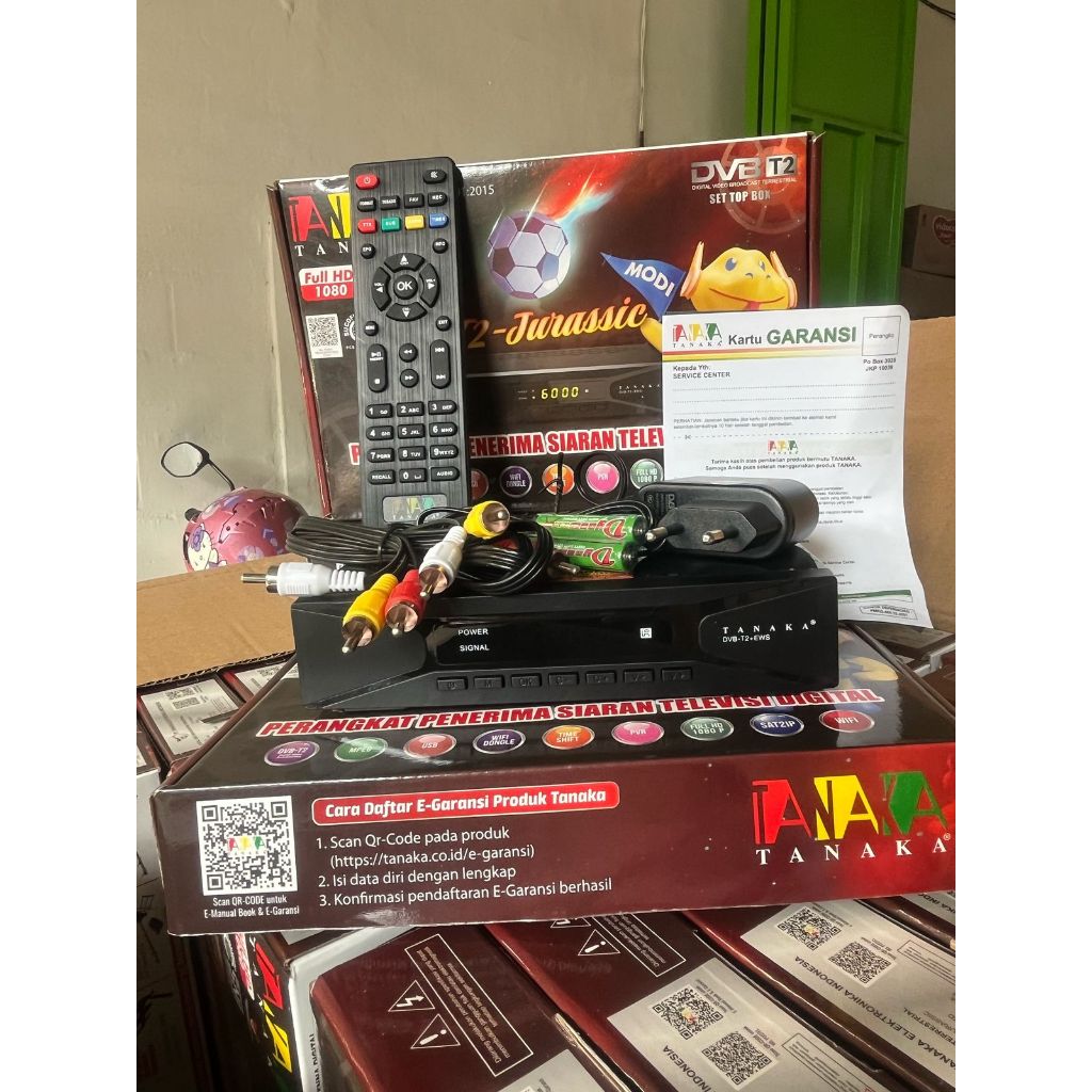Jual Set Top Box tv digital Tanaka T2 JURASSIC body besi | Shopee Indonesia