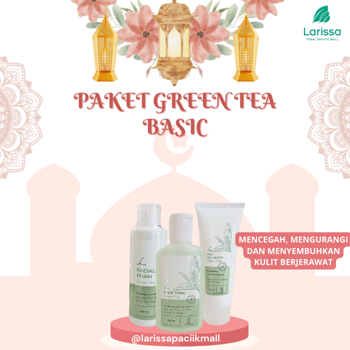 Jual LARISSA 1 PAKET GREEN TEA BASIC - SEMUA JENIS KULIT | Shopee Indonesia