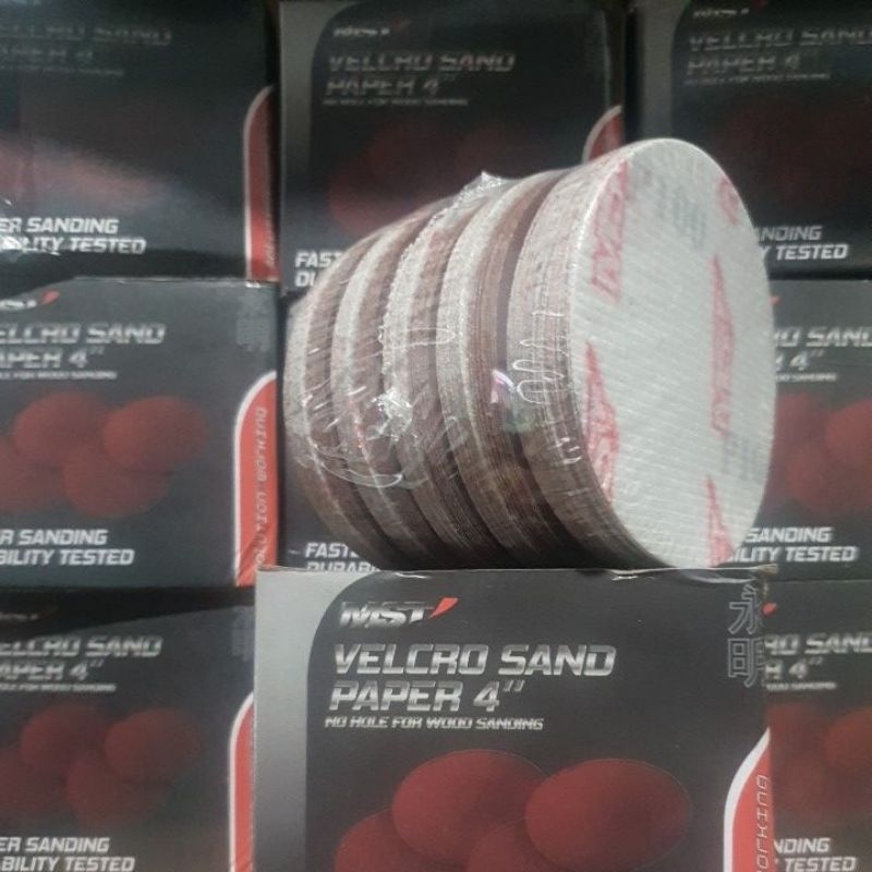 Jual Amplas Bulat Velcro 4 Inch Ampelas Tempel Abrasive Disc Ukuran ...