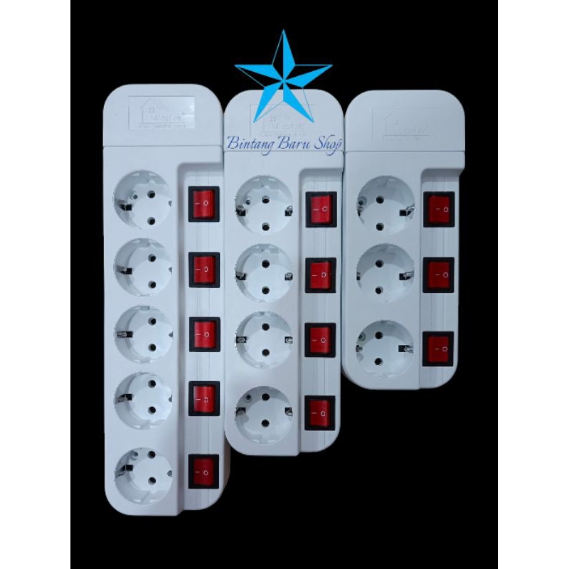 Jual Mikotek Stop Kontak dengan Switch ON OFF 3 lobang 4 lobang 5 ...