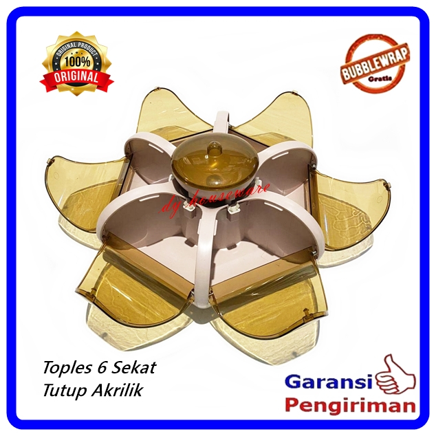 Jual TOPLES BUNGA LOTUS 7 SEKAT/ TEMPAT KUE KERING TEMPAT PERMEN ...